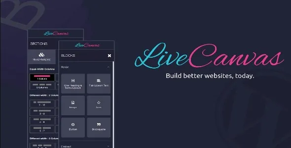 Download LiveCanvas - Pure HTML and CSS WordPress builder v4.6.1 Free